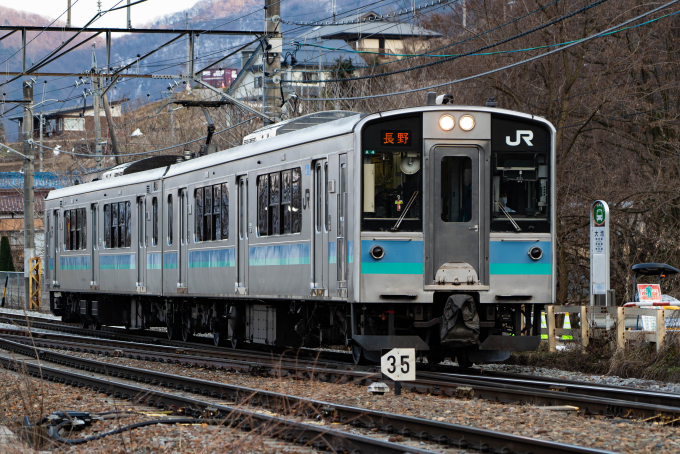 JR東日本E127系電車 クハE126-104 姨捨駅 鉄道フォト・写真 by 膜依酱さん | レイルラボ(RailLab)