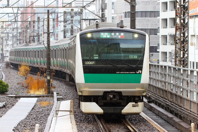 JR東日本E233系電車 クハE233-7010 恵比寿駅 (JR) 鉄道フォト・写真 by BBsanさん | レイルラボ(RailLab)