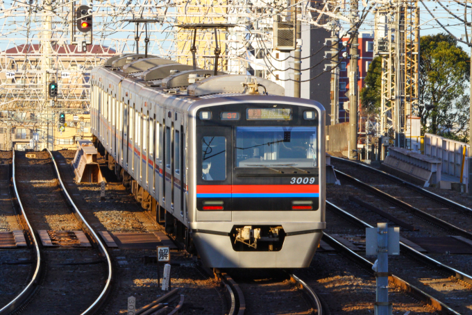 京成電鉄 京成3000形電車 3009-1 京成高砂駅 (京成) 鉄道フォト・写真 by BBsanさん | レイルラボ(RailLab)