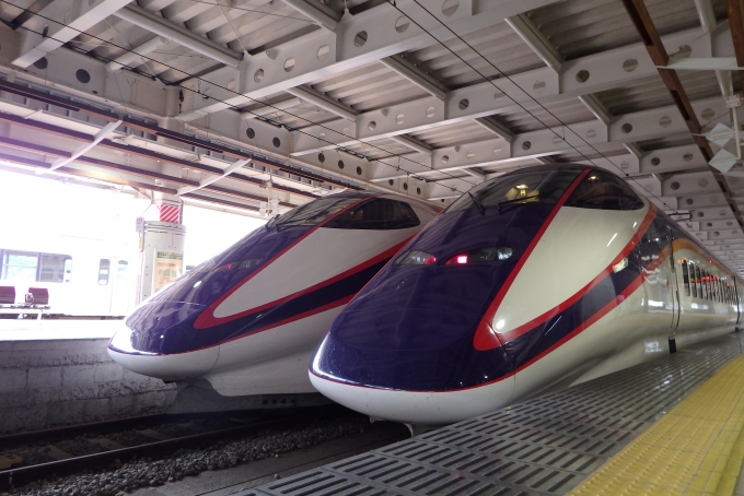 JR東日本 E3系新幹線電車 つばさ 新庄駅 鉄道フォト・写真 by JR東ずきの関東民さん | レイルラボ(RailLab)