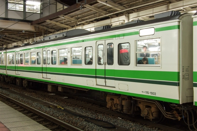 JR東日本 国鉄115系電車 サハ115-1002 新潟駅 鉄道フォト・写真 by えこださん | レイルラボ(RailLab)