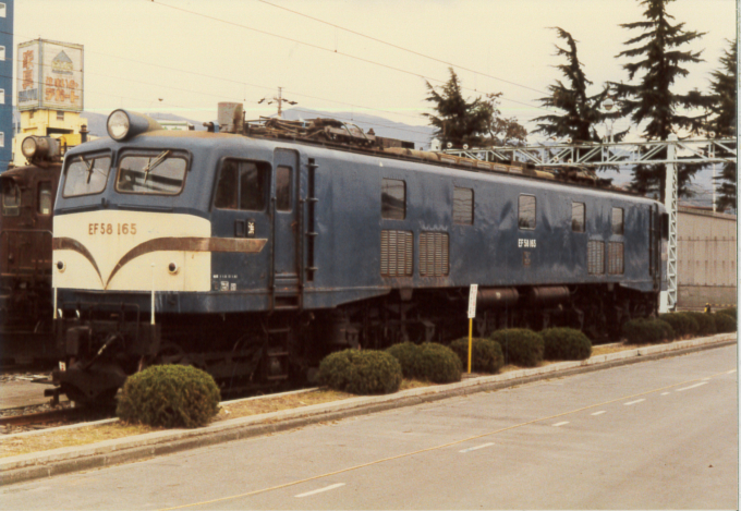国鉄EF58形電気機関車 EF58-165 松本駅 (JR) 鉄道フォト・写真 by 二ヶ領用水の桜さん | レイルラボ(RailLab)