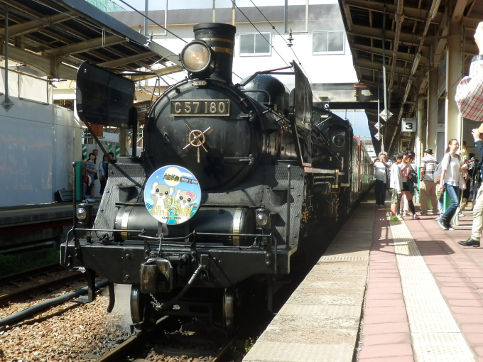 JR東日本 国鉄C57形蒸気機関車 SLばんえつ物語 C57 180 新潟駅 鉄道フォト・写真 by takaaqui520さん | レイル ...