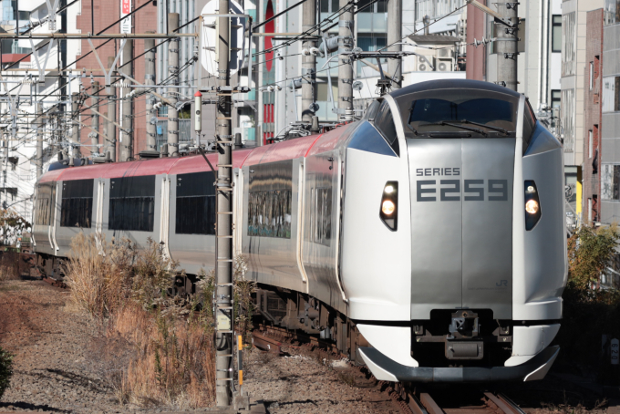 JR東日本E259系電車 成田エクスプレス クロE259-18 恵比寿駅 (JR) 鉄道フォト・写真 by YokoKura_Y-131さん ...