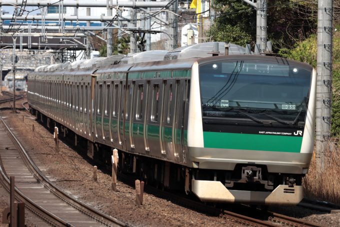 JR東日本E233系電車 クハE233-7025 目白駅 鉄道フォト・写真 by よこくら131さん | レイルラボ(RailLab)