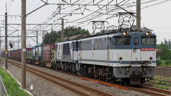 JR貨物 国鉄EF65形電気機関車 EF65-1091 岡部駅 鉄道フォト・写真 by スーパー金太郎さん | レイルラボ(RailLab)