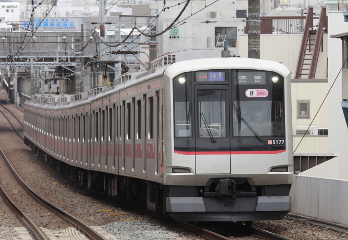 東急電鉄 東急5000系電車 5177 大倉山駅 (神奈川県) 鉄道フォト・写真 by スーパー金太郎さん | レイルラボ(RailLab)