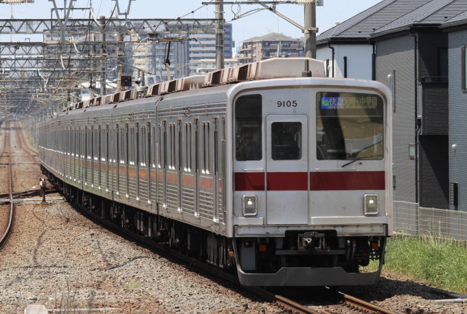 東武鉄道 東武9000系電車 9105 新河岸駅 鉄道フォト・写真 by スーパー金太郎さん | レイルラボ(RailLab)