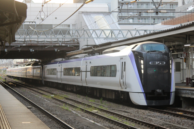 JR東日本E353系電車 あずさ クモハE353-7 甲府駅 鉄道フォト・写真 by ヒヨドリさん | レイルラボ(RailLab)
