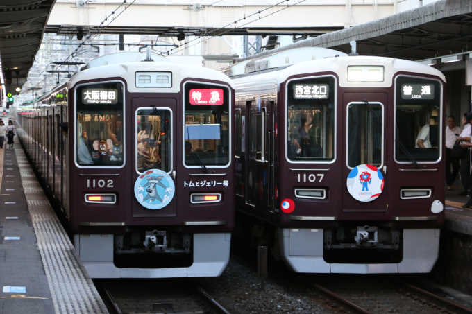 阪急電鉄 阪急1000系電車(2代) 1107 十三駅 鉄道フォト・写真 by ポールスターさん | レイルラボ(RailLab)