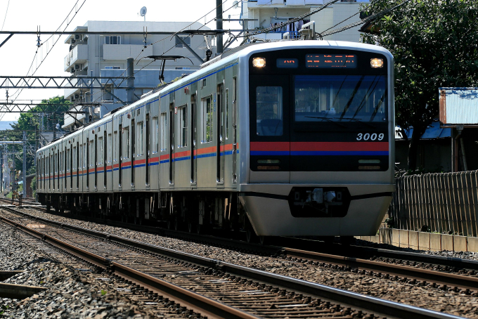 京成電鉄 京成3000形電車 3009-1 京成津田沼駅 (京成) 鉄道フォト・写真 by konomaさん | レイルラボ(RailLab)