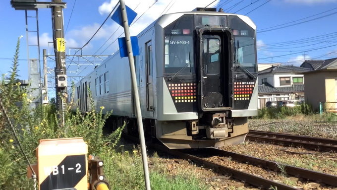 JR東日本GV-E400系気動車 GV-E400-4 越後石山駅 鉄道フォト・写真 by 455-701さん | レイルラボ(RailLab)