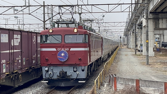 JR東日本 国鉄EF81形電気機関車 カシオペア紀行 EF81 80 黒磯駅 鉄道フォト・写真 by オランダ・ルクセンブルク王国さん ...