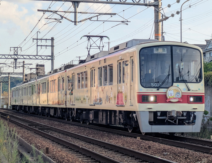 神戸電鉄5000系電車 5013 田尾寺駅 鉄道フォト・写真 by GTOTaisakunさん | レイルラボ(RailLab)