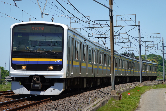 JR東日本209系電車 クハ209-2123 物井駅 鉄道フォト・写真 by イガナさん | レイルラボ(RailLab)