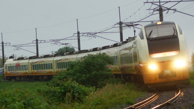 JR東日本E653系電車 いなほ 佐々木駅 鉄道フォト・写真 by ほくみちさん | レイルラボ(RailLab)