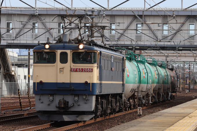 JR貨物 国鉄EF65形電気機関車 EF65 2086 清洲駅 鉄道フォト・写真 by 琵琶湖の人さん | レイルラボ(RailLab)