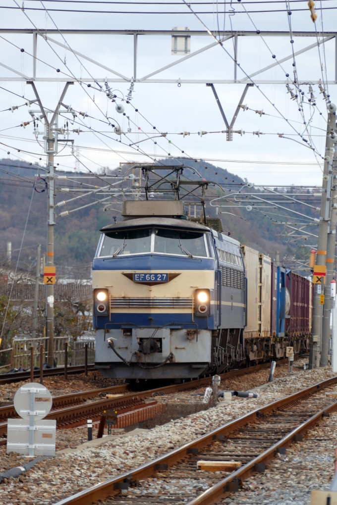 JR貨物 国鉄EF66形電気機関車 EF66 27 東岡山駅 鉄道フォト・写真 by norikadさん | レイルラボ(RailLab)