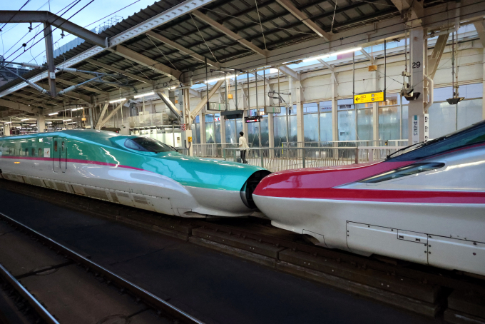 JR東日本 E5系新幹線電車 仙台駅 (JR) 鉄道フォト・写真 by norikadさん | レイルラボ(RailLab)