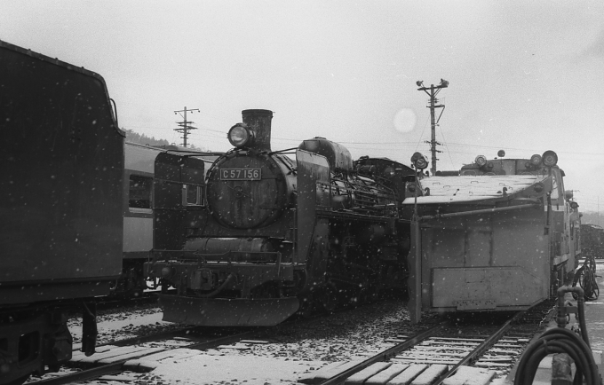 国鉄C57形蒸気機関車 C57-156 和田山駅 鉄道フォト・写真 by norikadさん | レイルラボ(RailLab)