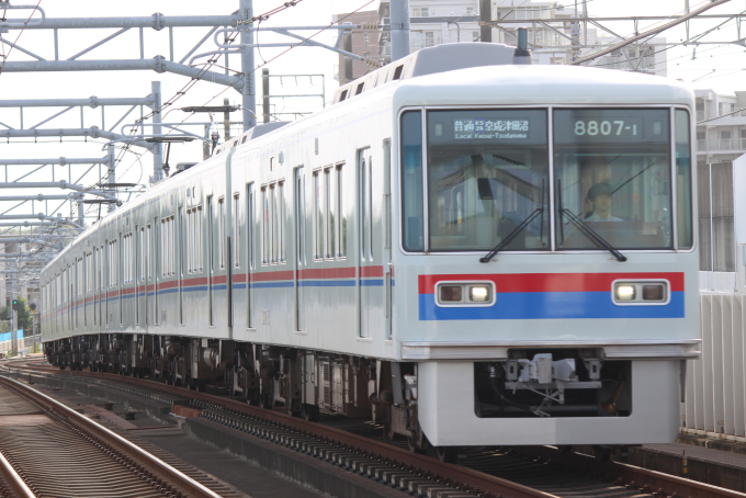京成電鉄 新京成8800形電車 8807-1 北初富駅 鉄道フォト・写真 by 712Aさん | レイルラボ(RailLab)