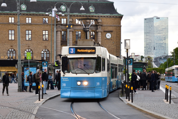 ヨーテボリトラム：Gothenburg tramway network (Swedish: Göteborgs spårvägar Ⅿ31 319 Göteborg Centralst ...
