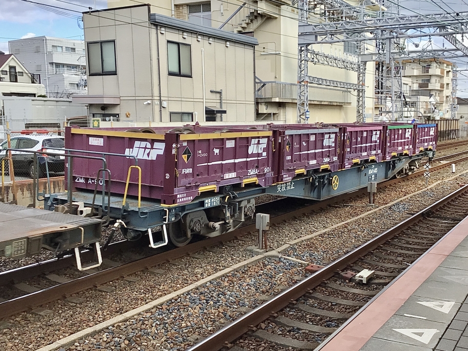 JR貨物コキ100系貨車 コキ104-145 須磨駅 鉄道フォト・写真(拡大) by てばどめさん | レイルラボ(RailLab)