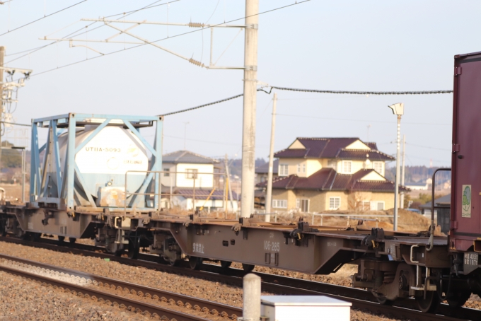 JR貨物コキ100系貨車 コキ106-285 友部駅 鉄道フォト・写真 by フレッシュマリオさん | レイルラボ(RailLab)