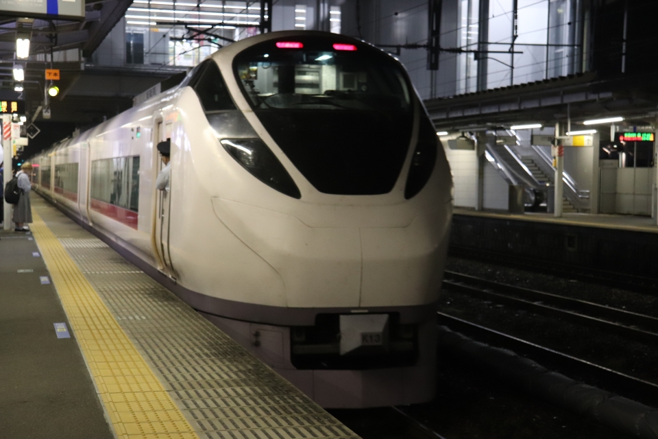 JR東日本E657系電車 ときわ クハE656-13 友部駅 鉄道フォト・写真(拡大) by フレッシュマリオさん | レイルラボ(RailLab)