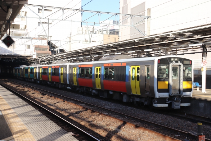 JR東日本キハE130系気動車 キハE130-12 水戸駅 (JR) 鉄道フォト・写真 by フレッシュマリオさん | レイルラボ(RailLab)