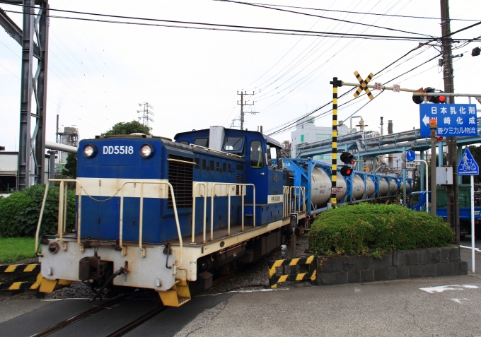 神奈川臨海鉄道DD55形ディーゼル機関車 DD5518 小島新田駅 鉄道フォト・写真 by Kazoo8021さん | レイルラボ(RailLab)