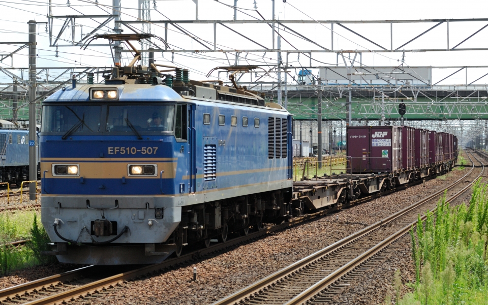 JR貨物 EF510形電気機関車 EF510-507 稲沢駅 鉄道フォト・写真(拡大) by マンボーグレイさん | レイルラボ(RailLab)