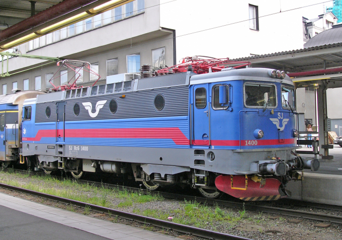 SJ Rc6形1400号電気機関車。 ストックホルム中央駅 鉄道フォト・写真 by モニ3412さん | レイルラボ(RailLab)