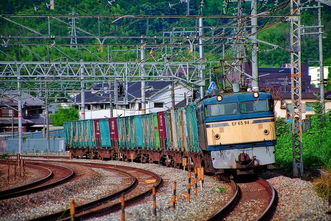 JR貨物 国鉄EF65形電気機関車 EF65 94 山崎駅 (京都府) 鉄道フォト・写真 by 丹波篠山さん | レイルラボ(RailLab)