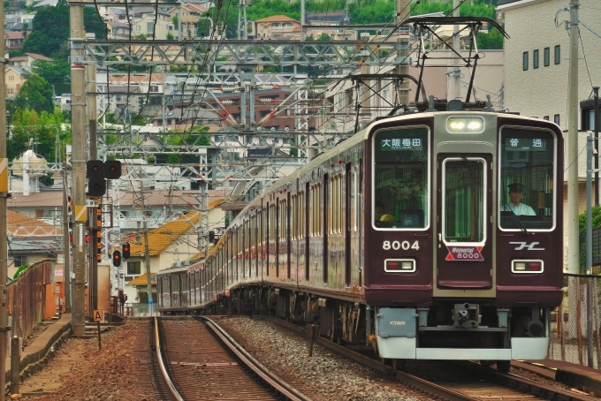 阪急電鉄 阪急8000系電車 Memorial8000 8004 雲雀丘花屋敷駅 鉄道フォト・写真 by 丹波篠山さん | レイルラボ(RailLab)
