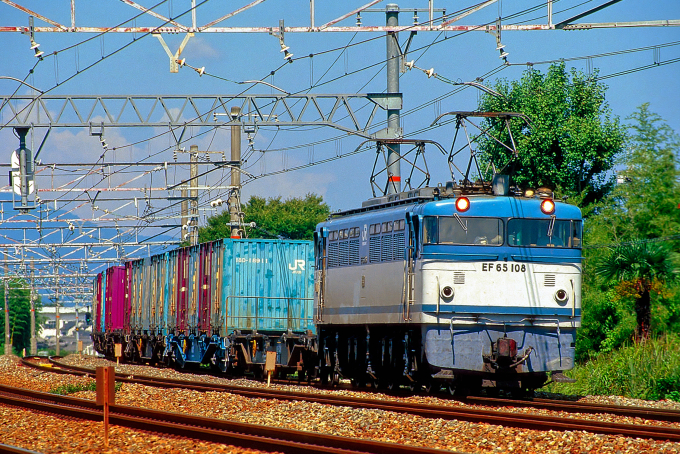 JR貨物 国鉄EF65形電気機関車 EF65-108 山崎駅 (京都府) 鉄道フォト・写真 by 丹波篠山さん | レイルラボ(RailLab)