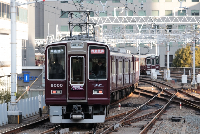 阪急電鉄 阪急8000系電車 Memorial8000 8000 大阪梅田駅 (阪急) 鉄道フォト・写真 by たごさくさん | レイルラボ(RailLab)