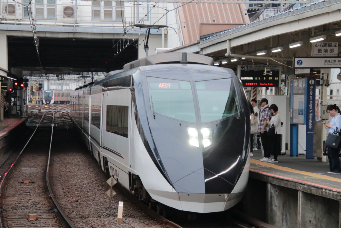 京成電鉄 京成AE形電車(2代) スカイライナー AE7-8 京成高砂駅 (京成) 鉄道フォト・写真 by たごさくさん | レイルラボ(RailLab)