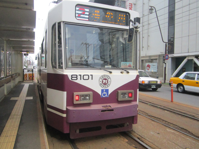 函館市企業局交通部 函館市交通局8100形電車 8101 五稜郭公園前停留場 鉄道フォト・写真 by 城鉄本線☆日本旅さん | レイルラボ ...