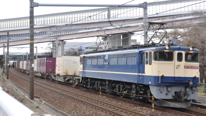 JR貨物 国鉄EF65形電気機関車 EF65 2080 南大高駅 鉄道フォト・写真 by Aץameさん | レイルラボ(RailLab)