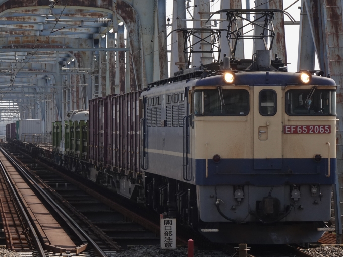 JR貨物 国鉄EF65形電気機関車 EF65-2065 三郷駅 (埼玉県) 鉄道フォト・写真 by 浜五井の撮影記録さん | レイルラボ(RailLab)