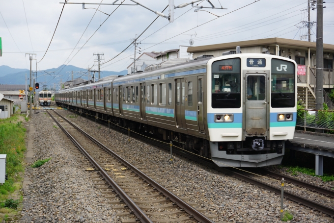 JR東日本 国鉄211系電車 クハ210-4 広丘駅 鉄道フォト・写真 by E4系P82編成さん | レイルラボ(RailLab)