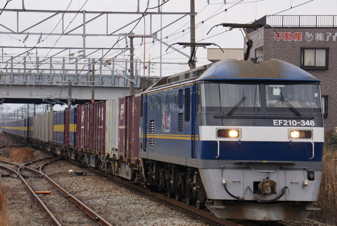 JR貨物EF210形電気機関車 EF210-348 中庄駅 鉄道フォト・写真 by E4系P82編成さん | レイルラボ(RailLab)