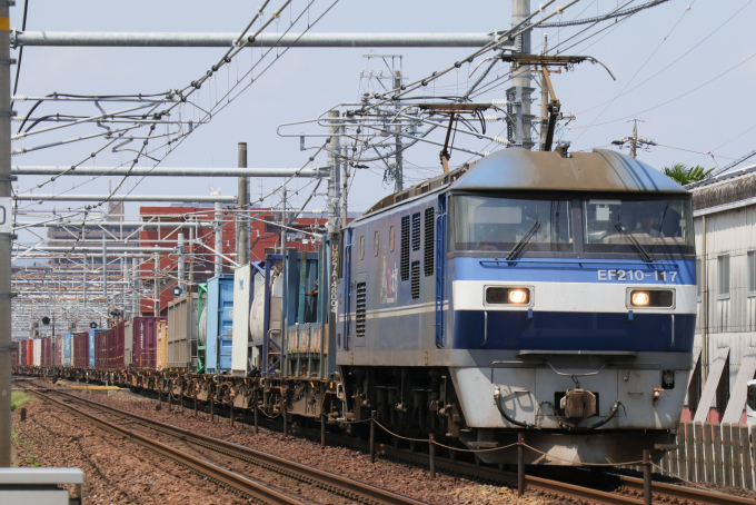 JR貨物EF210形電気機関車 EF210-117 木曽川駅 鉄道フォト・写真 by Yの人さん | レイルラボ(RailLab)