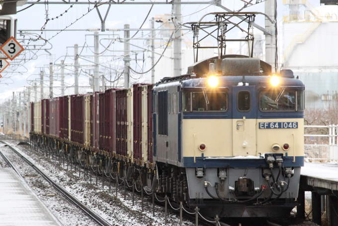 JR貨物 国鉄EF64形電気機関車 EF64 1046 今井駅 鉄道フォト・写真 by 常磐線民さん | レイルラボ(RailLab)