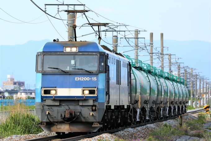 JR貨物EH200形電気機関車 EH200-15 稲荷山～篠ノ井駅 鉄道フォト・写真 by 長ナノさん | レイルラボ(RailLab)