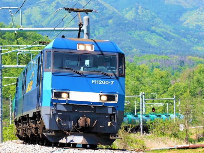 JR貨物EH200形電気機関車 EH200-7 坂北駅 鉄道フォト・写真 by 長ナノさん | レイルラボ(RailLab)