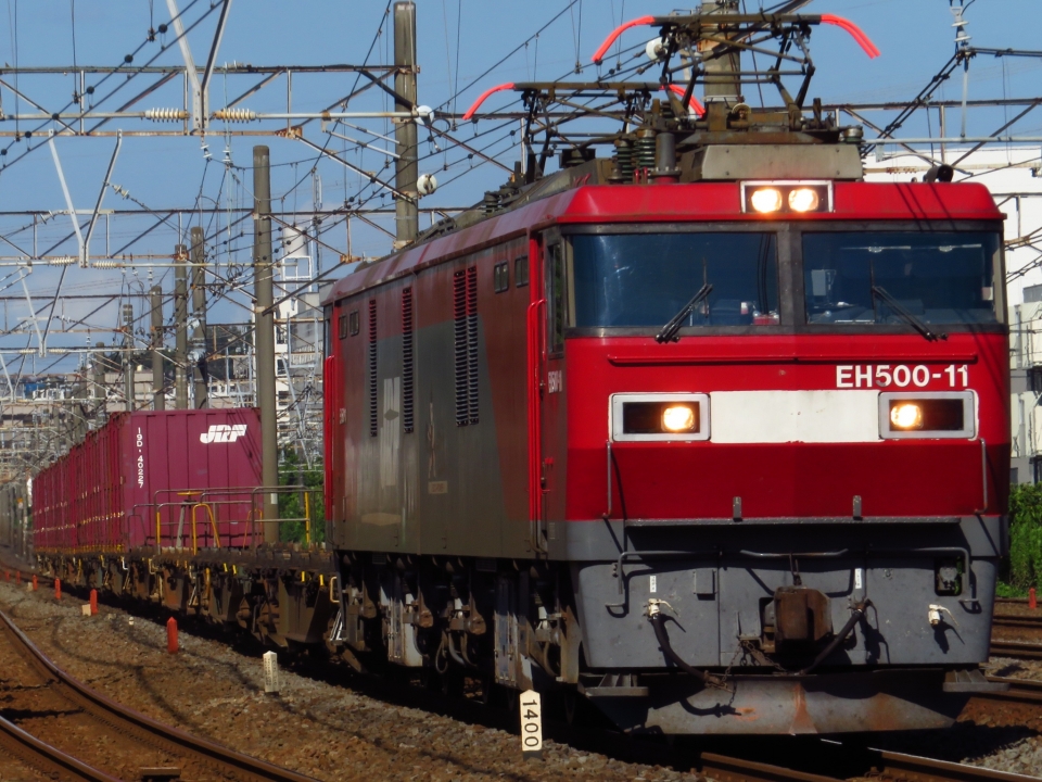 JR貨物EH500形電気機関車 EH500-11 戸塚駅 (JR) 鉄道フォト・写真(拡大) by ディーノさん | レイルラボ(RailLab)