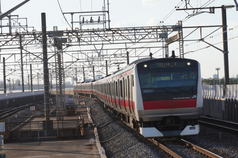 JR東日本E233系電車 クハE233-5001 葛西臨海公園駅 鉄道フォト・写真(拡大) by くらぼんぼんさん | レイルラボ(RailLab)