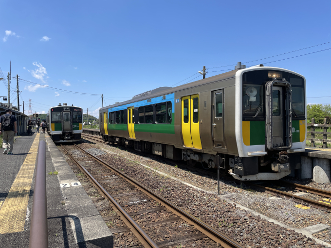 JR東日本キハE130系気動車 キハE130-110 横田駅 鉄道フォト・写真 by abikoshiyさん | レイルラボ(RailLab)